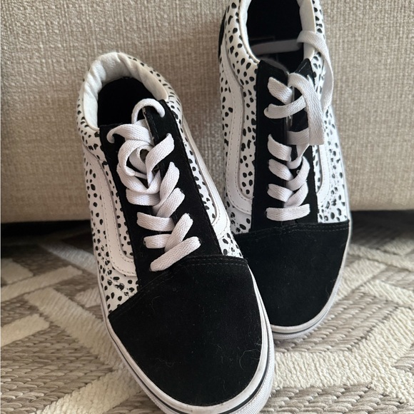 Vans | Shoes | Vans Black And White Polka Dot Sneakers | Poshmark
